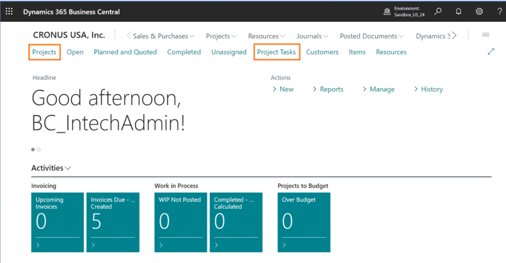 Power Up Your Projects: Unveiling Business Central's Project Management ...